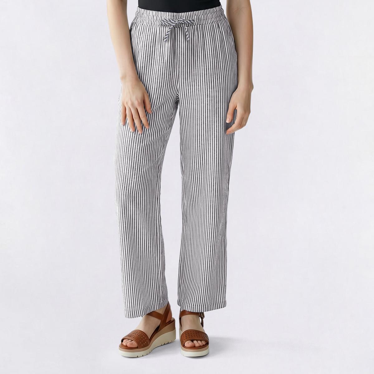 Click here for Juniors A. Byer Pin Stripe Wide Leg Pant with Draw... prices